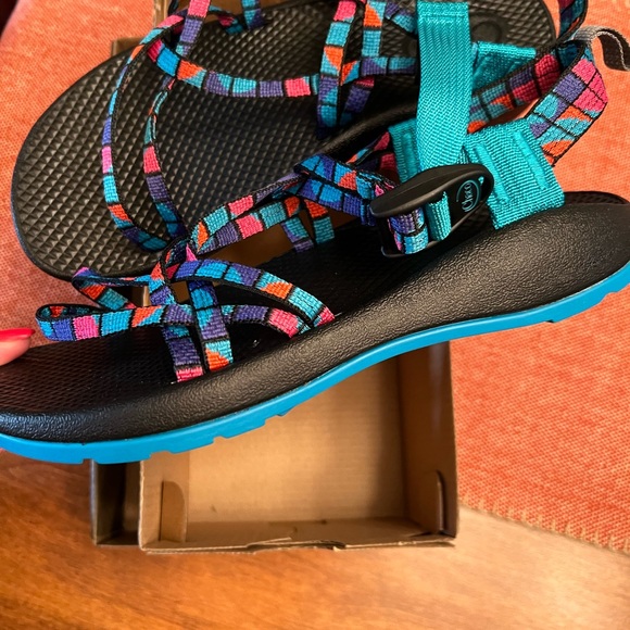 Chaco | Shoes | Chacos Kids Size 6 Unisex Zx Eco Tread Break Teal Color ...
